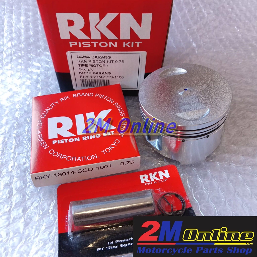 Jual Mdr Seher Piston Kit Scorpio OS 75 Ring RIK Japan RKN Riken ...