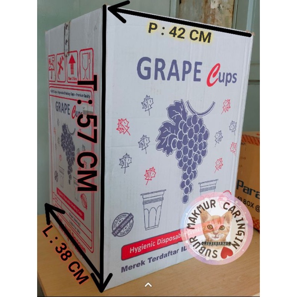 Jual Kardus Dus Bekas Gelas Plastik Grape Cup untuk pindahan atau ...