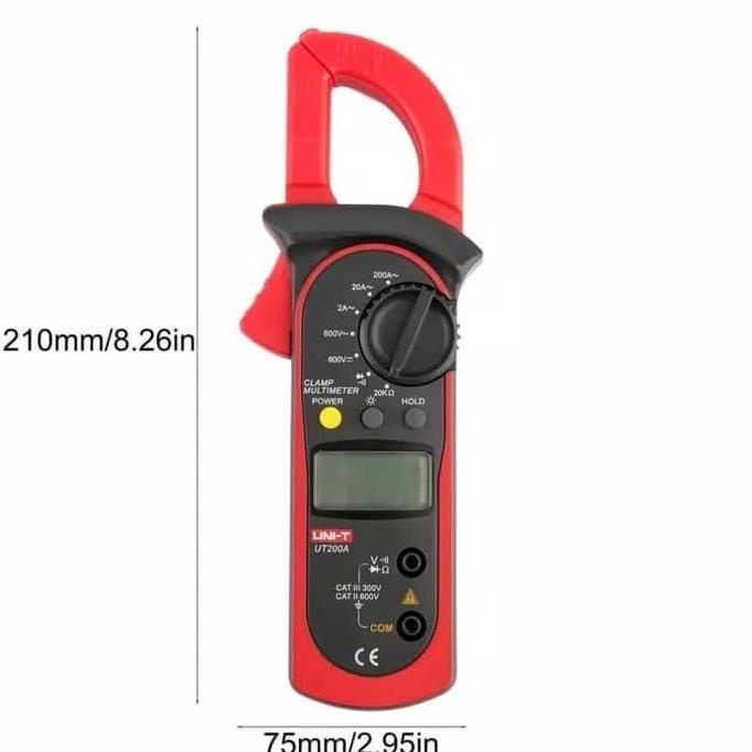 Jual Digital Tang Amper, Clamp Multi Meter Ut200A Original | Shopee ...