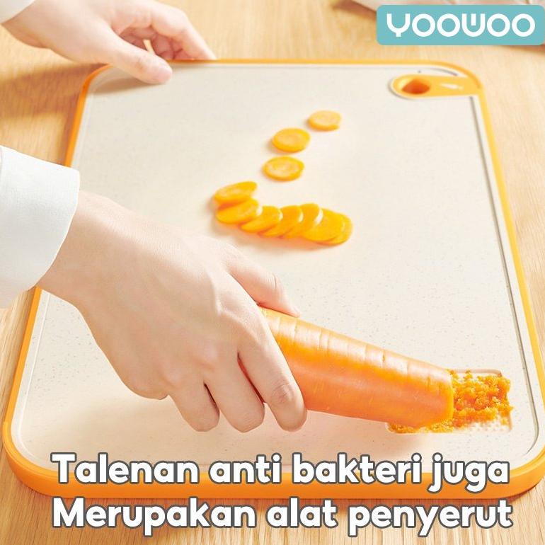 Jual Promo Yoowoo Talenan 2 Sisi / Talenan Anti Bakteri / Talenan Anti ...