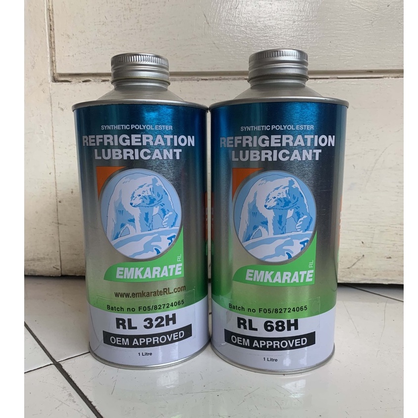 Jual Premium Emkarate Compressor Oil 1 Liter RL68H/RL32H: Untuk AC ...