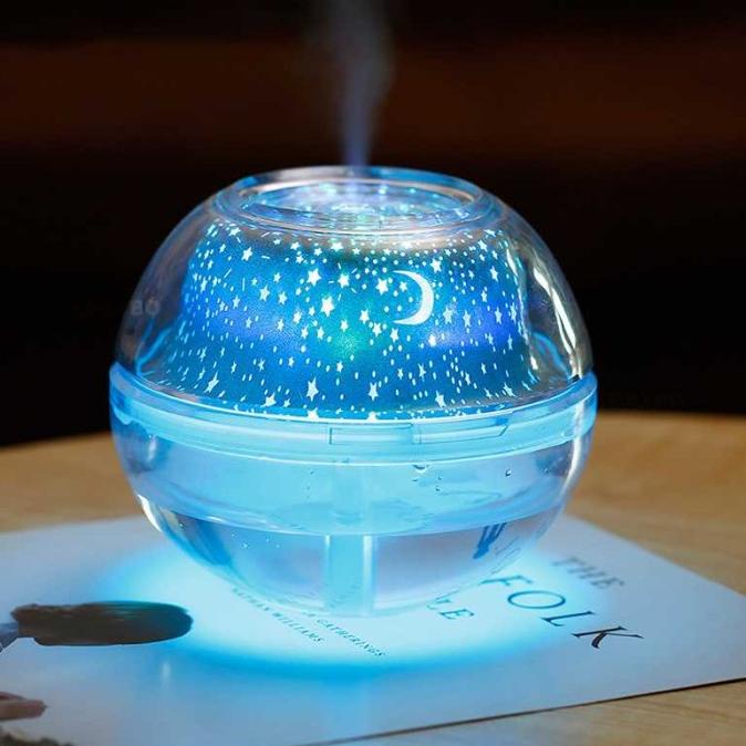 Jual Air Humidifier Aromatherapy LED Night Projection Lamp 500ml ...