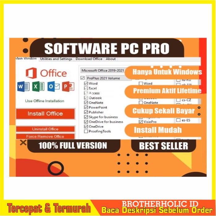 Jual SALE 3.3 SOFTWARE PRO LIFETIME OFFICE - CR INSTALL / INSTALL LITE ...