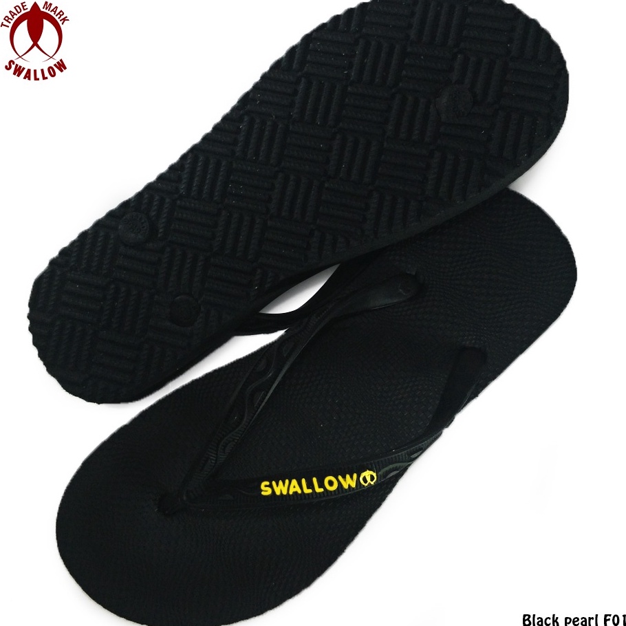 Jual BLK Sendal Jepit Swallow Black Pearl F01 (All Black) - Sandal ...