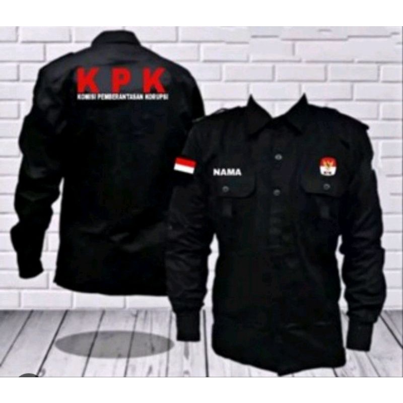 Jual Kemeja Kerja KPK Baju Seragam Kerja KPK Full Bordir | Shopee Indonesia