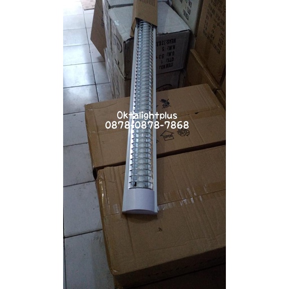 Jual KAP LAMPU RM TL LED GRILL KISI KISI 1X 16 WATT LED OUTBOW | Shopee ...