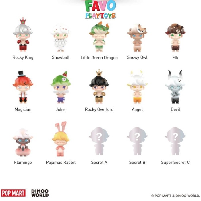 Jual PROMO!!! POP MART X DIMOO RETRO SERIES BLIND BOX FIGURE SET ...