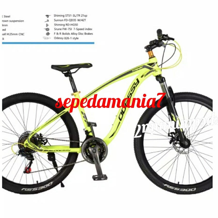 Jual sepeda gunung 27,5 ODESSY TANK 21 SPEED REM CAKRAM | Shopee Indonesia