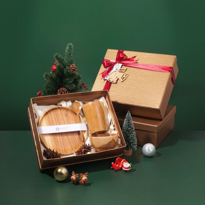 Jual Hampers Happy Liya / Parsel Natal Unik / Alat Makan Kayu / FREE ...