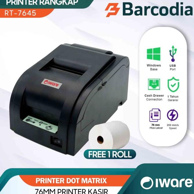 Jual Printer Kasir 2 Rangkap 2 Ply Dot Matrix Dotmatrix Iware Usb ...