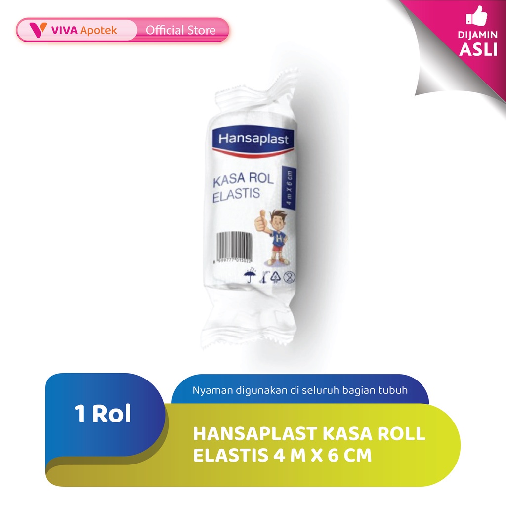 Jual Hansaplast Kasa Roll Elastis 4 m x 6 cm (1 Roll) | Shopee Indonesia