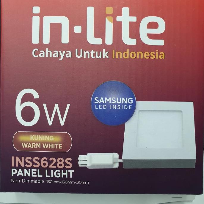 Jual Downlight OB LED kotak / square INSS628S 6W - IN-LITE | Shopee ...