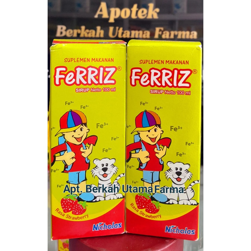 Jual Ferriz sirup 100Ml rasa strawberry - membantu memenuhi kebutuhan ...