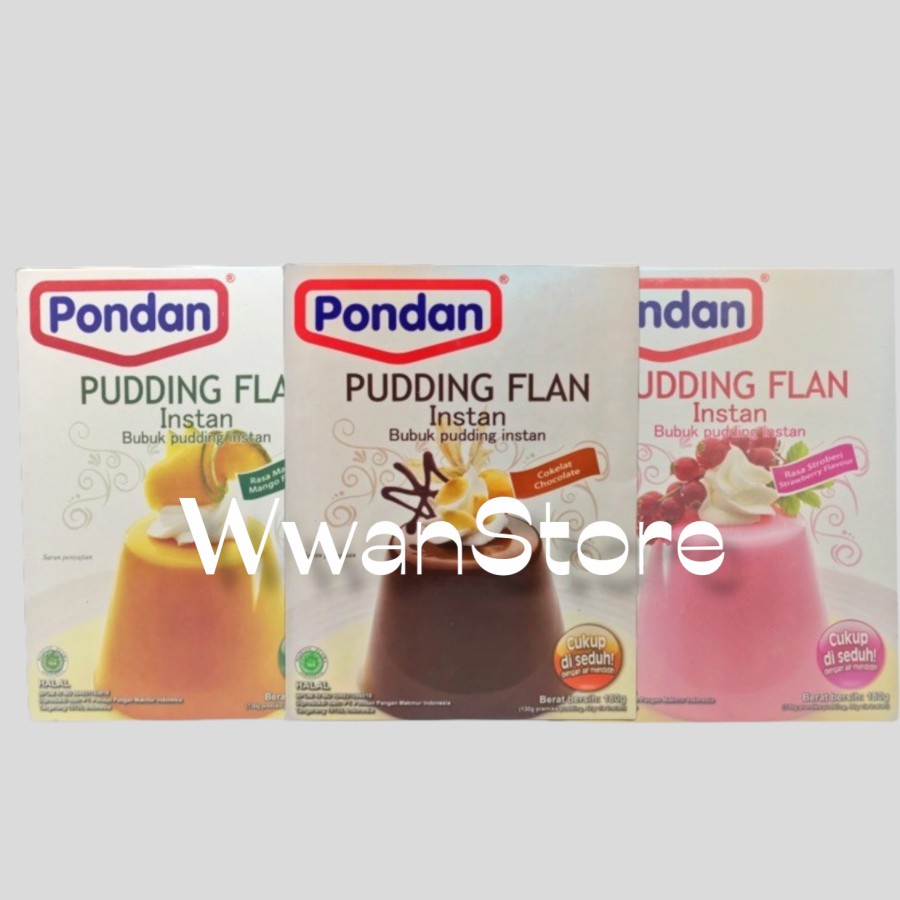 Jual Pondan Pudding Flan All Variant 180gr | Shopee Indonesia