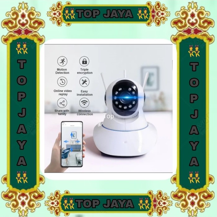 Jual Wireless Ip Cctv Dengan Sensor Gerak ",Alarm", Remote Android ...