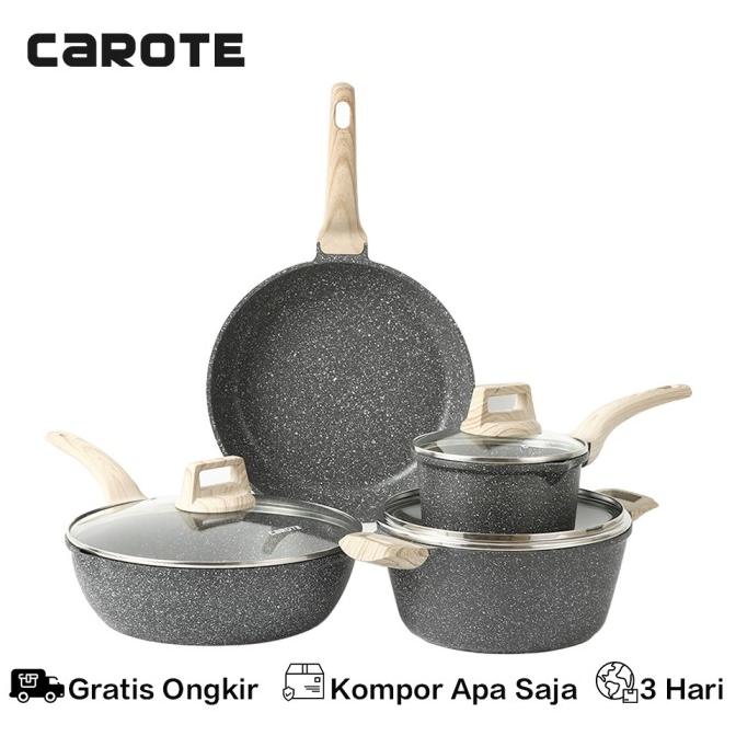 Jual Carote Ew Wajan Panci Paket Keluarga Set Anti Lengket (4 Buah ...