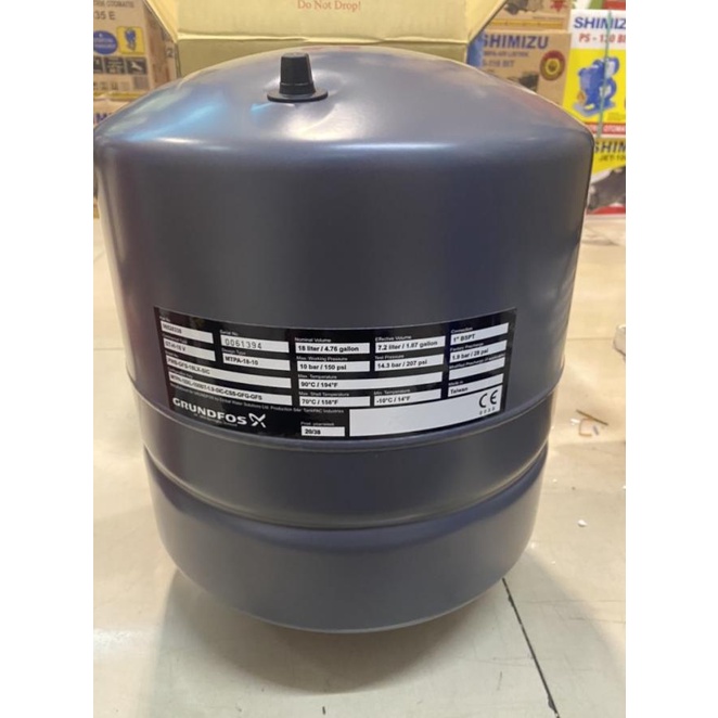 Jual Tabung Pompa Air Grundfos 18L / Pressure Tank Grundfos 18L ...