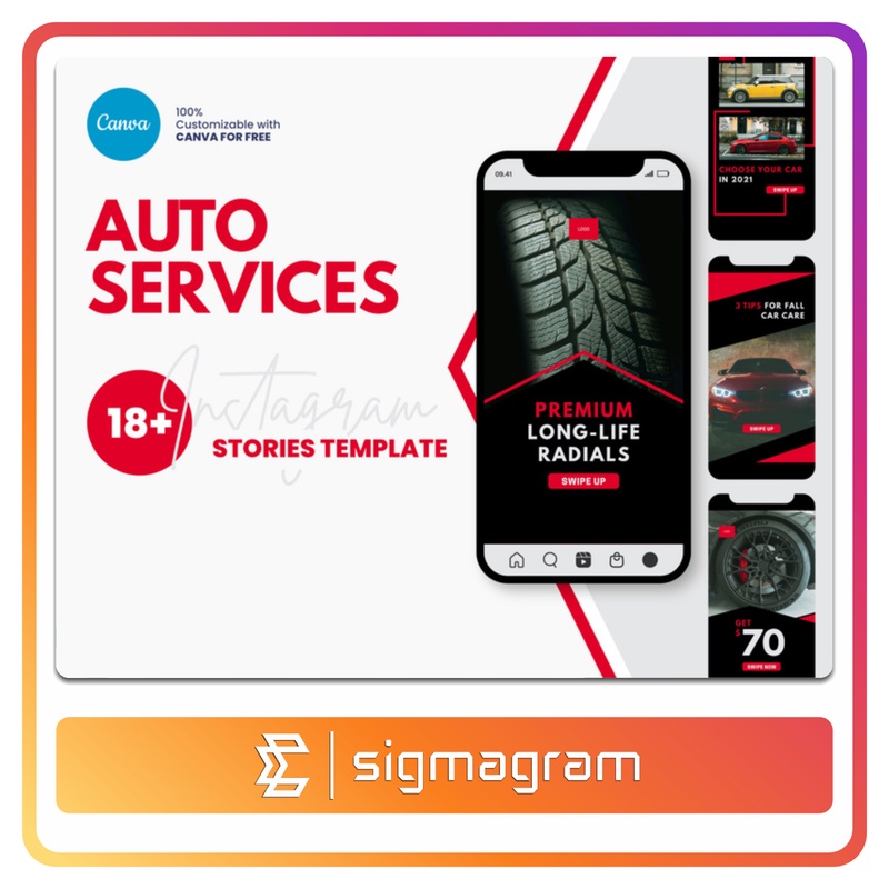 Jual Template Social Media dan Insta Stories - Tema Auto Services ...