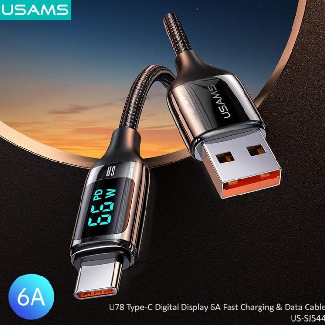 Jual USAMS Kabel Data U78 Fast Charging USB IPHONE / TYPE C Digital ...