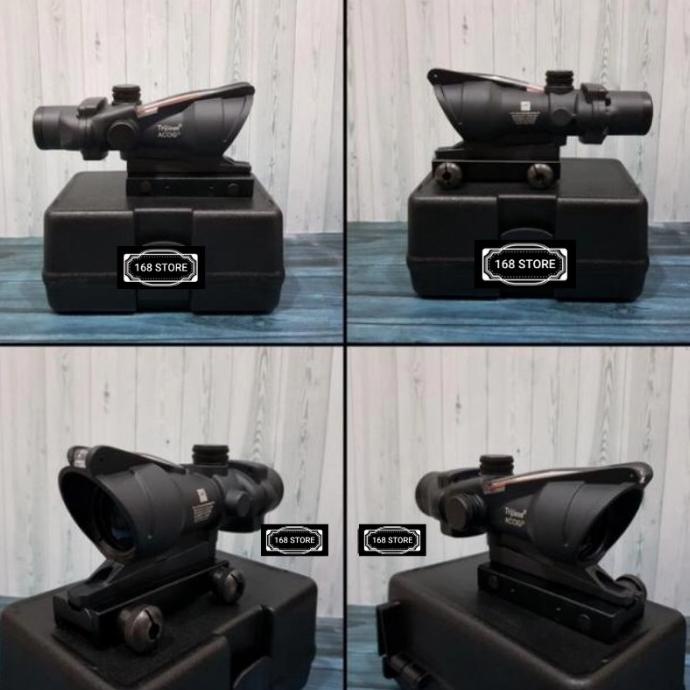 Jual Acog Trijicon Fiber Water Gel 4x32mm Zoom Scope Telescope AEG GBBR ...
