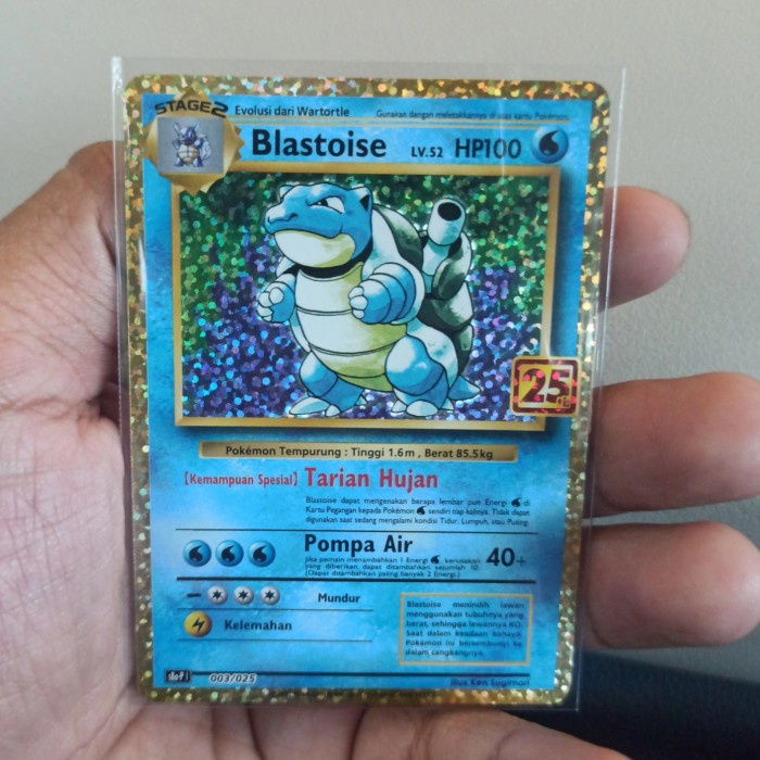 Jual Pokemon Tcg 25Th Anniversary Indonesia Blastoise | Shopee Indonesia