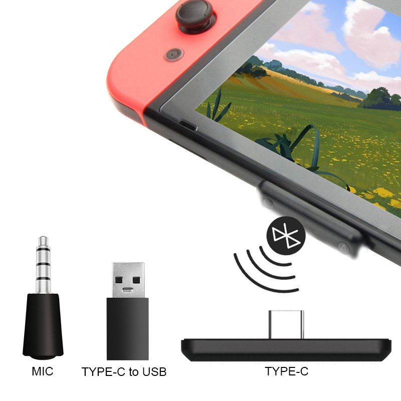 Jual &WE T39 Wireless USB/Type-C Bluetooth Adapter For Nintendo Switch ...