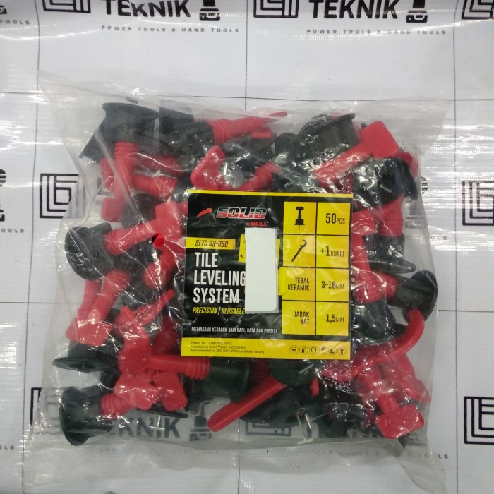 Jual SOLID 50PCS ALAT PERATA KERAMIK PUTAR TILE LEVELING SYSTEM SLTC 03 ...