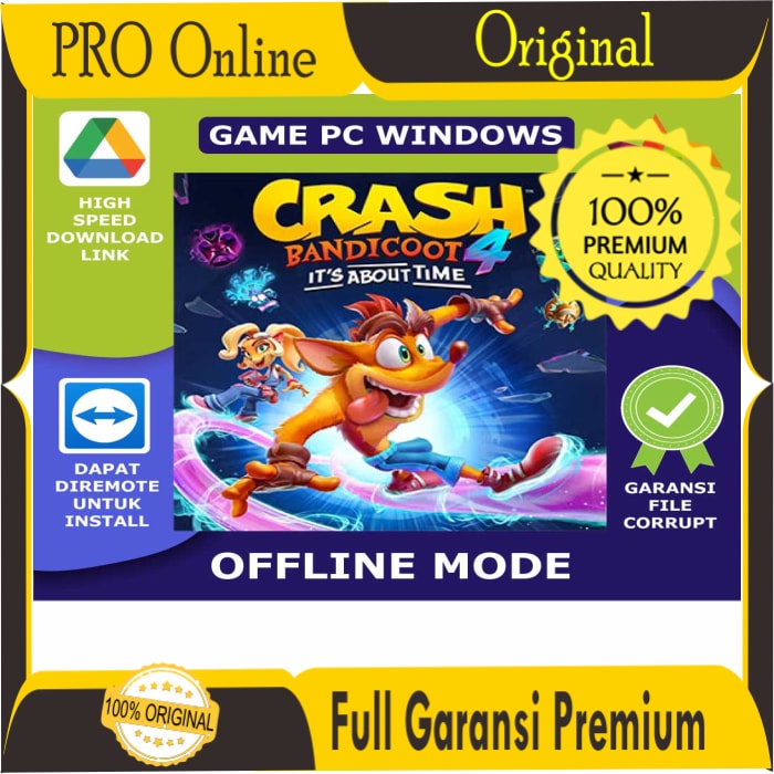 Jual PRO - Lifetime Activated Crash Bandicoot 4 Its About Time Game PC Bergaransi Termurah ...