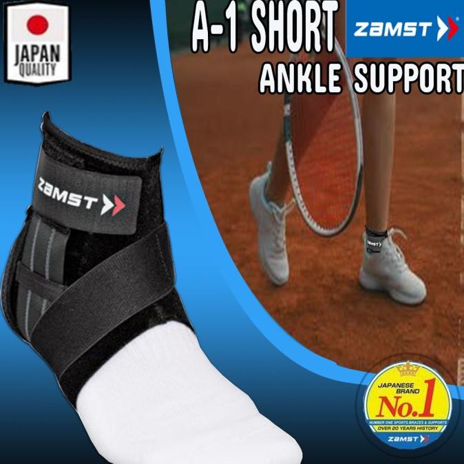 Jual Ankle Brace Support Zamst A1 Short Japan Original For Tennis Basket | Shopee Indonesia