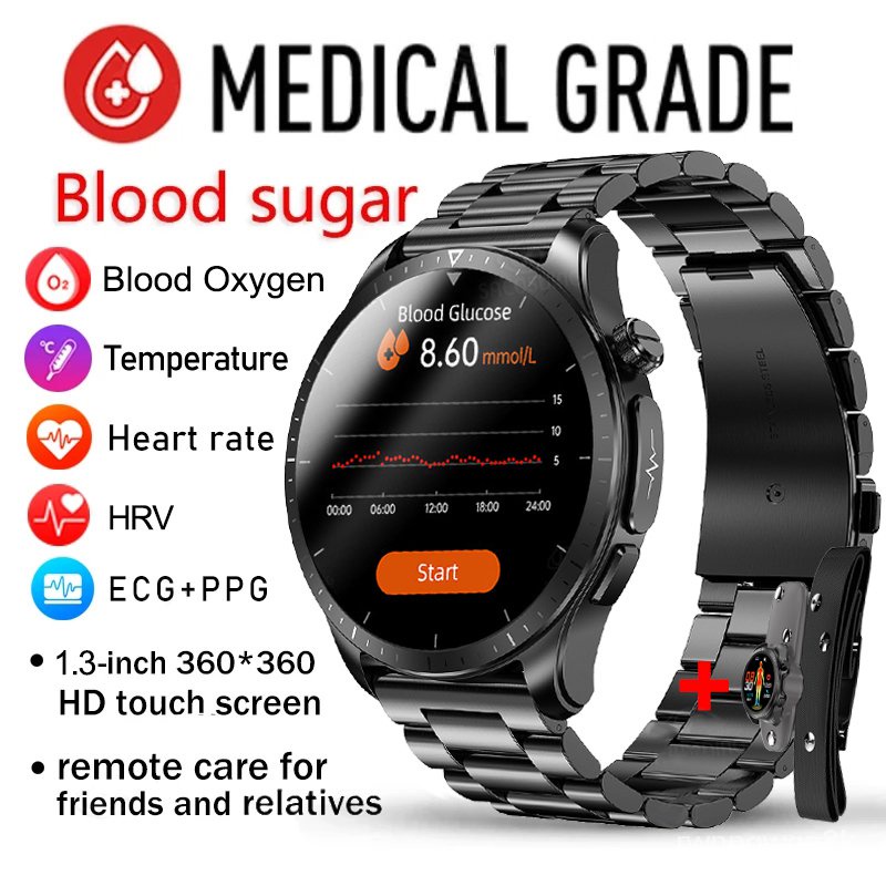 Jual New Blood Sugar Smartwatch 1.39 -inch 360*360 HD Touch Large ...