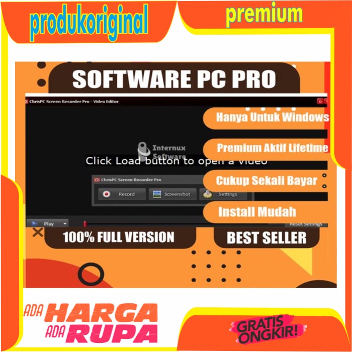Jual PG / Software Aktif Lifetime ChrisPC Screen Recorder Pro For Win ...