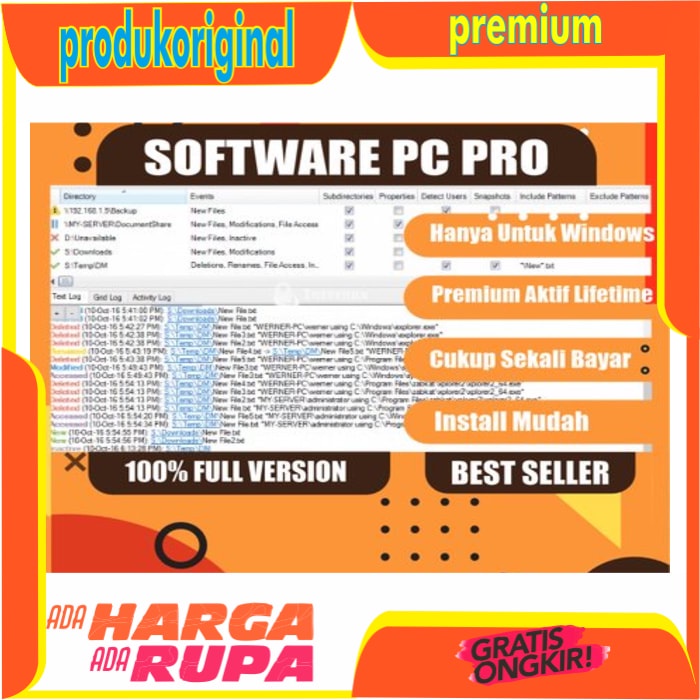 Jual PG / Software Aktif Lifetime Directory Monitor Pro For Win ...