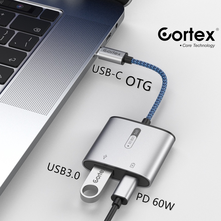 Jual New Stock Cortex MH366 OTG USB C/Type-C To USB 3.0 + 60W Charging ...