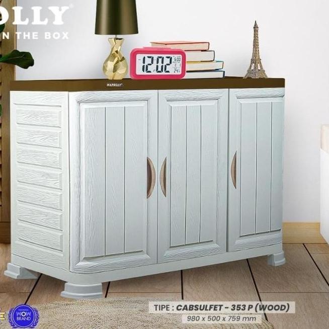 Jual Ns Lemari Plastik Napolly Cabinet Buffet Tempat Pajangan Rak Tv ...