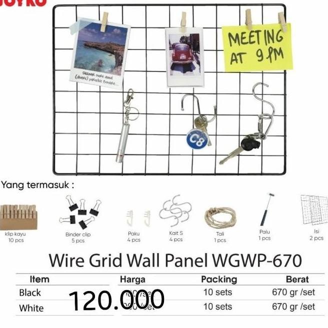 Jual Papan Besi Jaring Untuk Pajangan Dekorasi Di Dinding/Tembok/Lemari ...