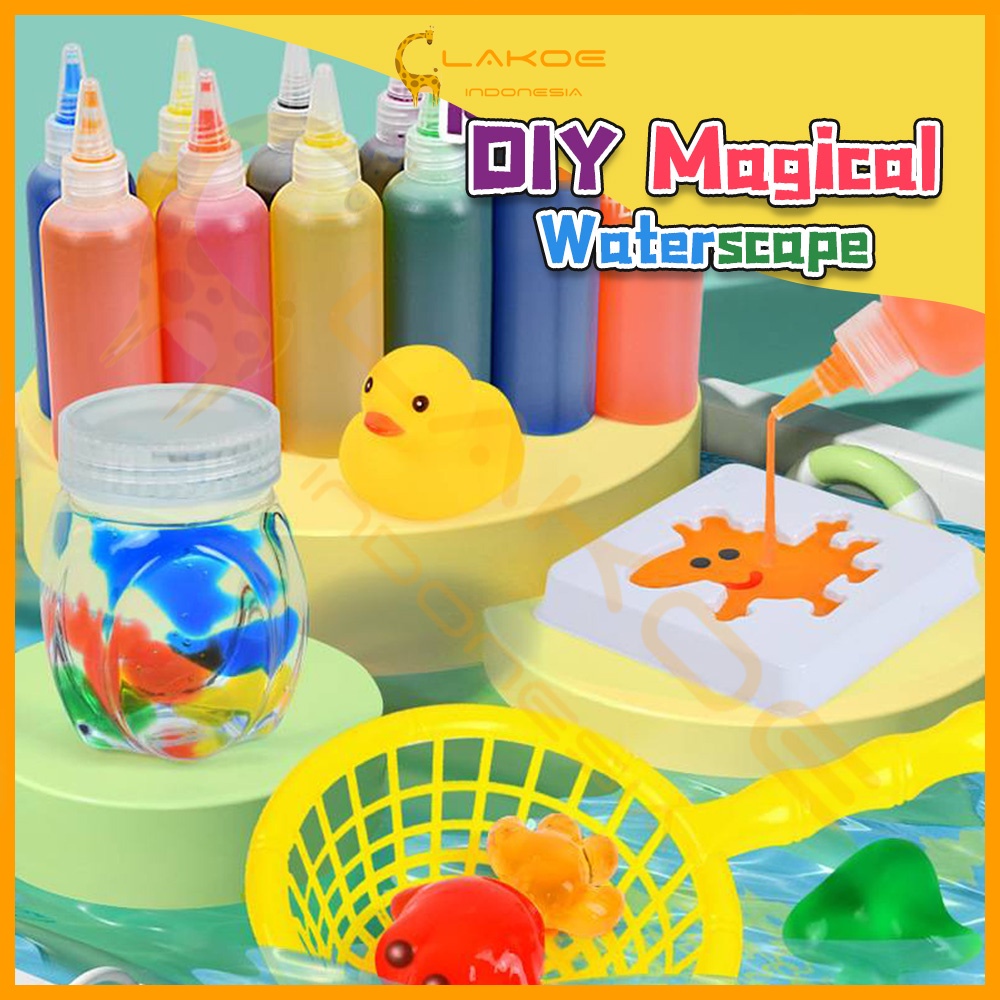 Jual Lakoe Mainan Anak Magical Waterscape DIY Kreatif Jelly Mainan ...