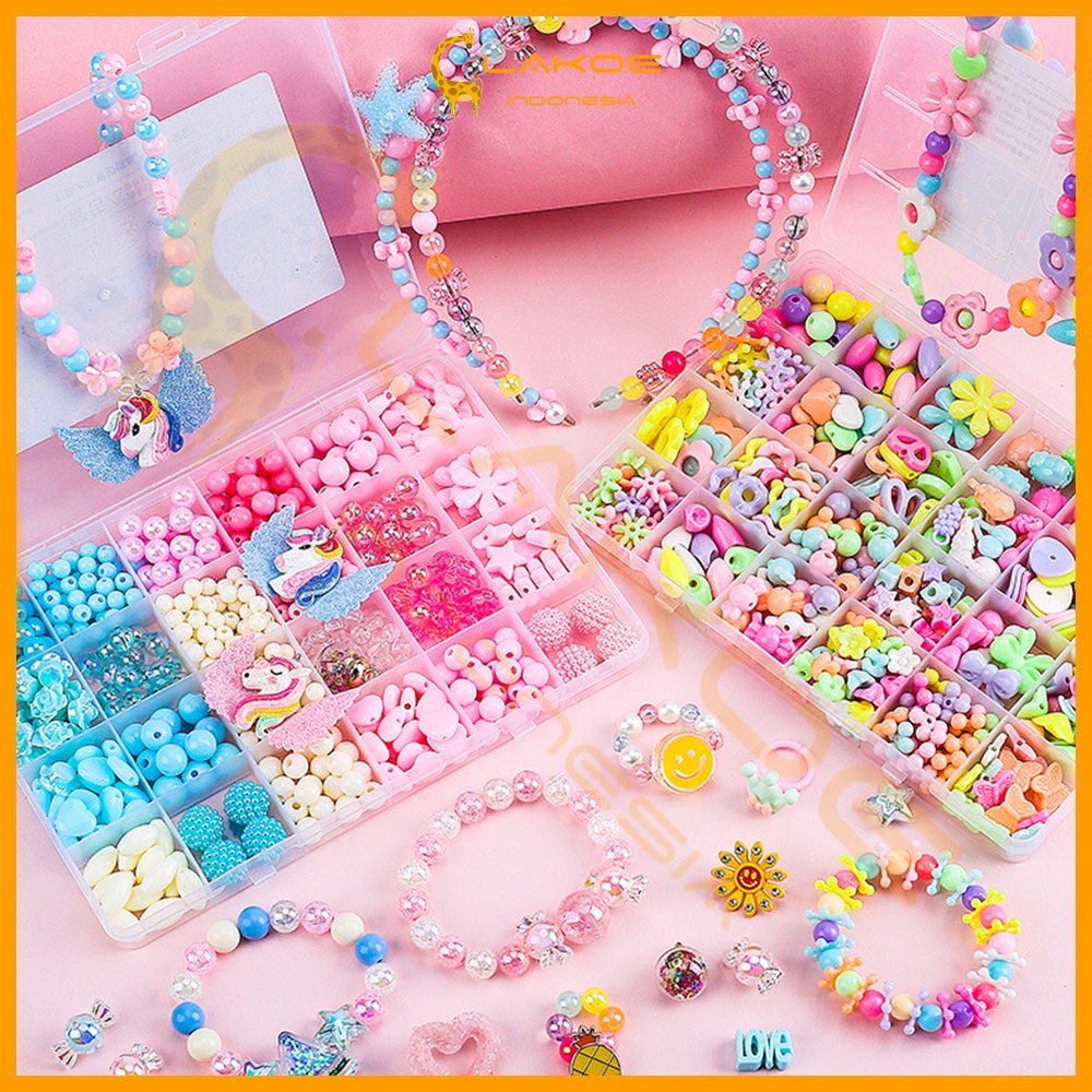 Jual Lakoe Diy Meronce Gelang/Beaded Diy / Meronce Manik-Manik 3D Diy ...