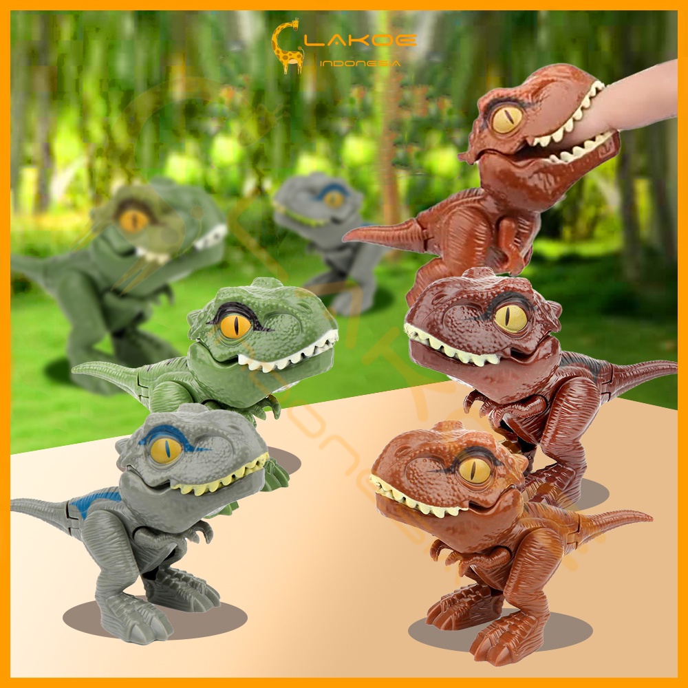 Jual LAKOE Mainan figure dinosaurus anak gigit jari dino figur biting ...