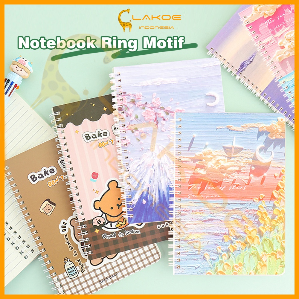 Jual Notebook Ring Buku tulis ring buku catatan ukuran A5 | Shopee ...