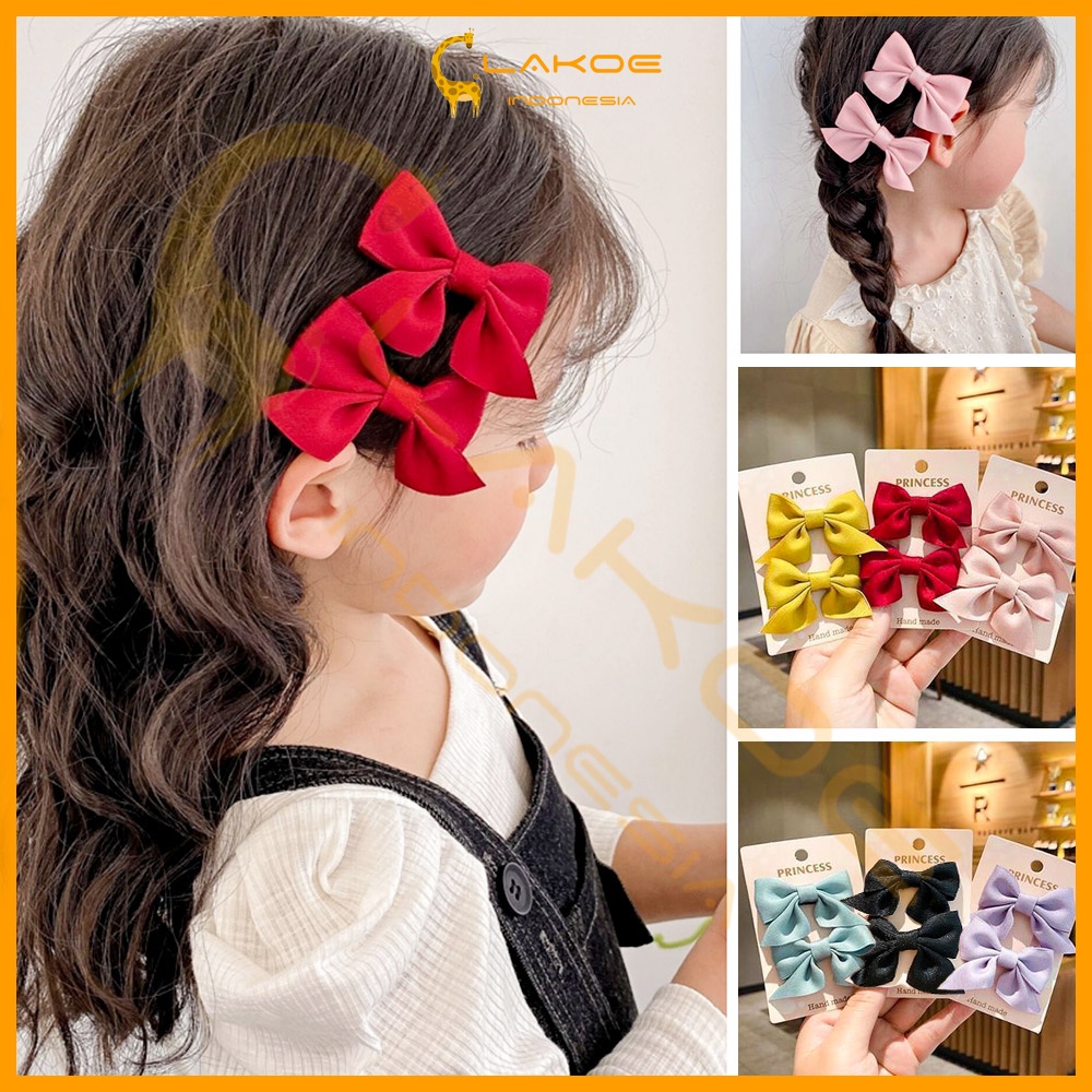 Jual LAKOE 2pcs set Jepit Rambut korea anak jepitan Rambut pita Hair ...