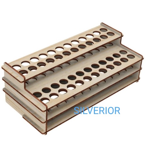 Jual rak box kotak wadah tempat simpan botol tabung tube silinder vial ...