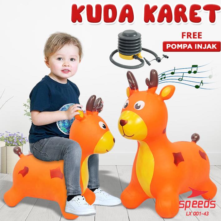 Jual Terbaik Speeds Jumping Animal Mainan Kuda Karet Tebal Musik Mainan ...