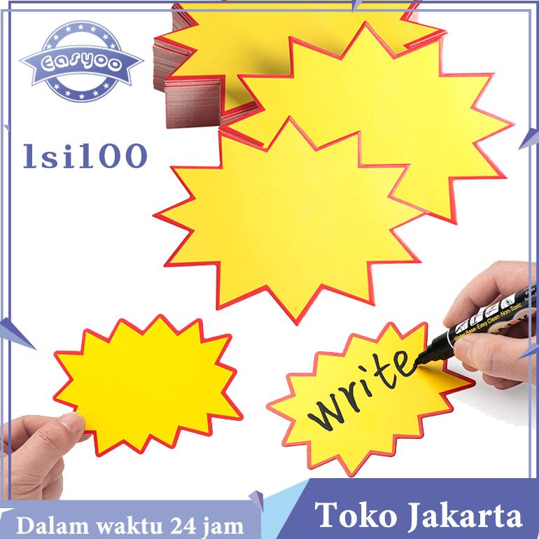 Jual Trending Isi 100 Kertas Tag Kartu Promo Sale Kertas Harga Promo ...