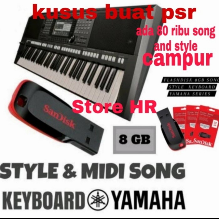 Jual Flashdisk lagu keyboard USB song and style Yamaha all tipe psr ...