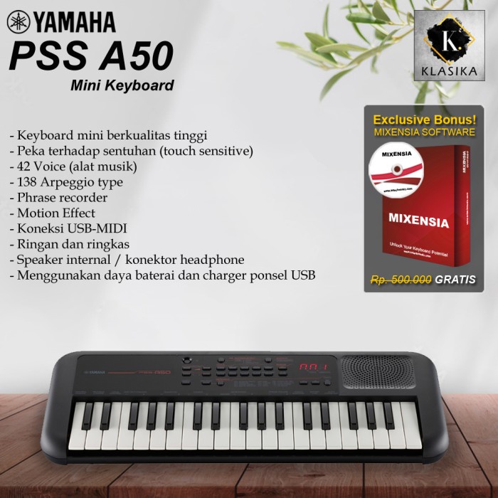 Jual Yamaha PSS A50 / PSSA50 / PSS A 50 Mini Keyboard | Shopee Indonesia