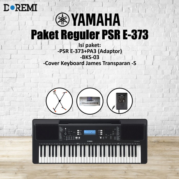 Jual Paket Reguler Keyboard Yamaha PSR-E373 / Keyboard Yamaha PSR E 373 ...