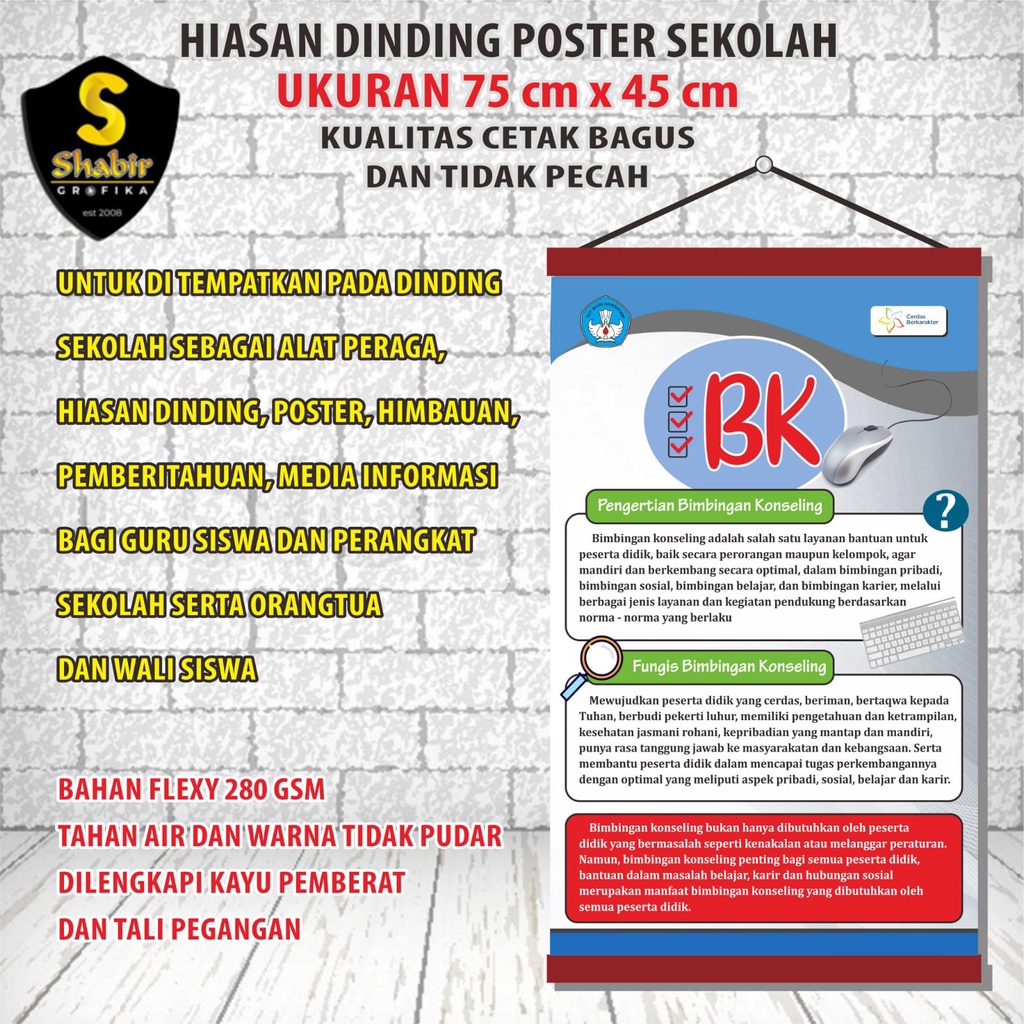Jual POSTER BIMBINGAN KONSELING DI SEKOLAH ALAT PERAGA SEKOLAH, POSTER ...