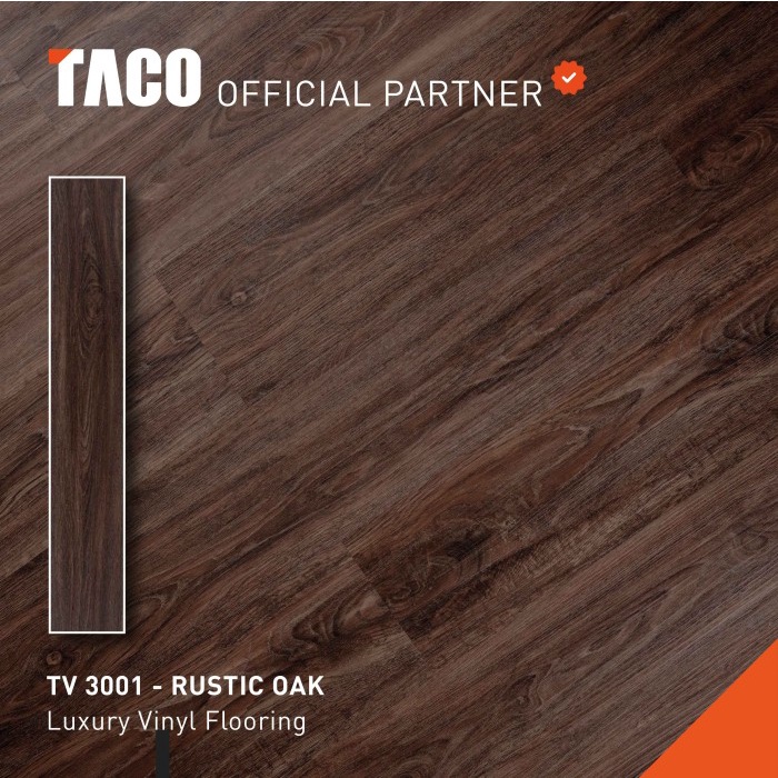 Jual TACO Vinyl Lantai 3mm - Vinyl Plank TACO Tebal 3mm | Shopee Indonesia