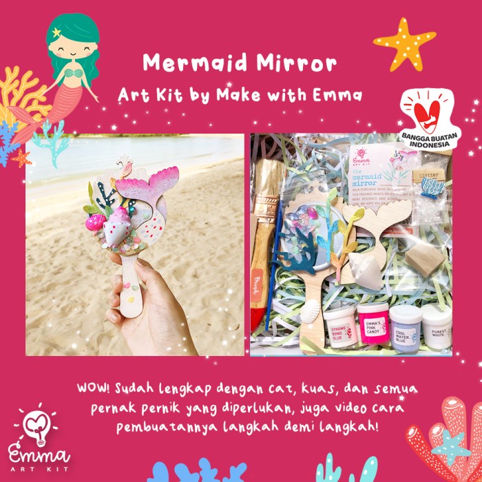 Jual Mermaid By Emma Art Kit. Complete Craft Paint Set For Kids ...