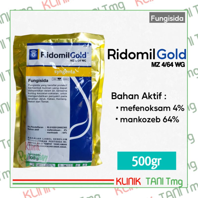 Jual RIDOMIL GOLD MZ 4/64 WG - 500gr | FUNGISIDA KONTAK DAN SISTEMIK ...